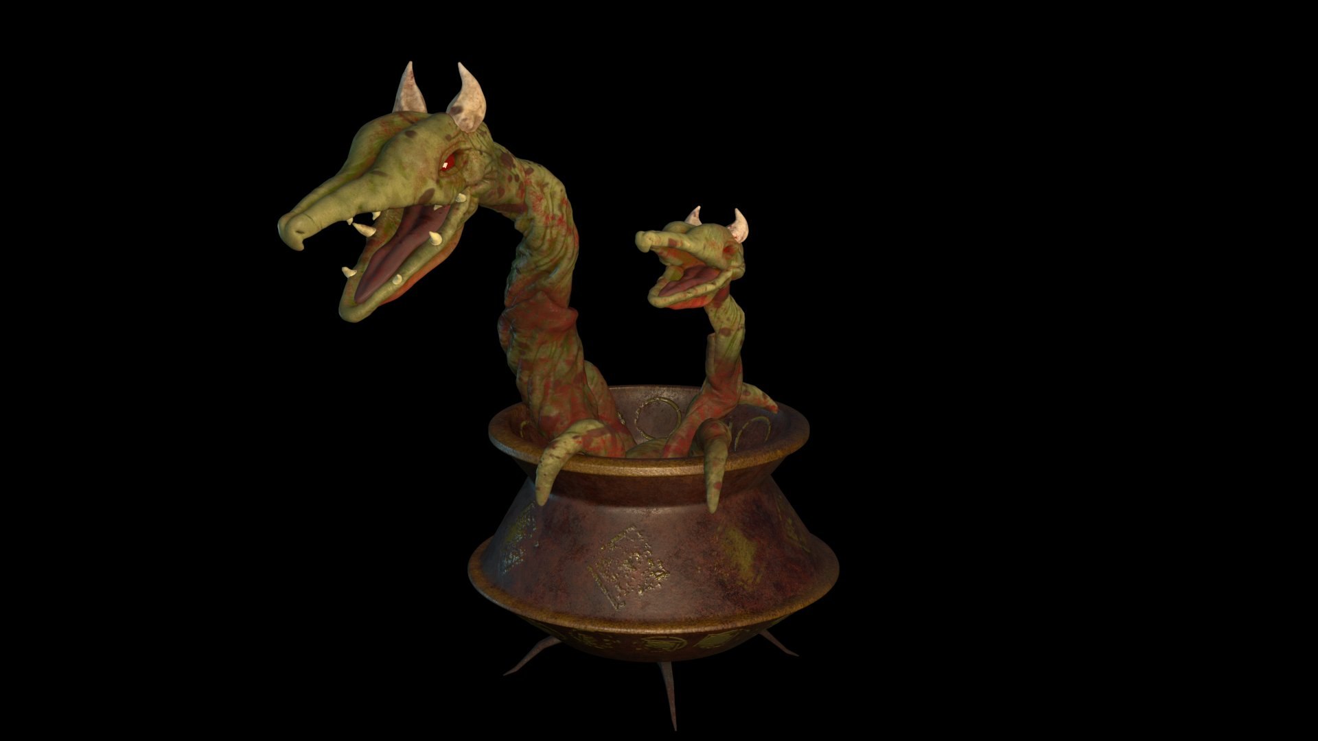 Angry Pot 3D Model - TurboSquid 1860660