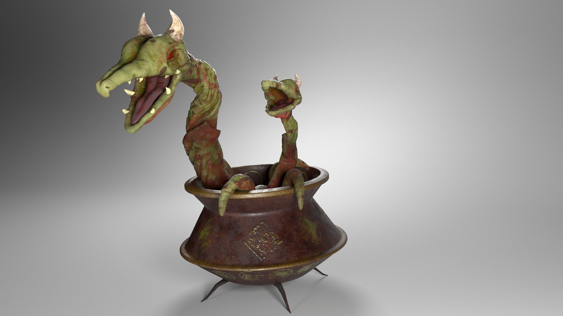 Angry Pot 3D Model - TurboSquid 1860660