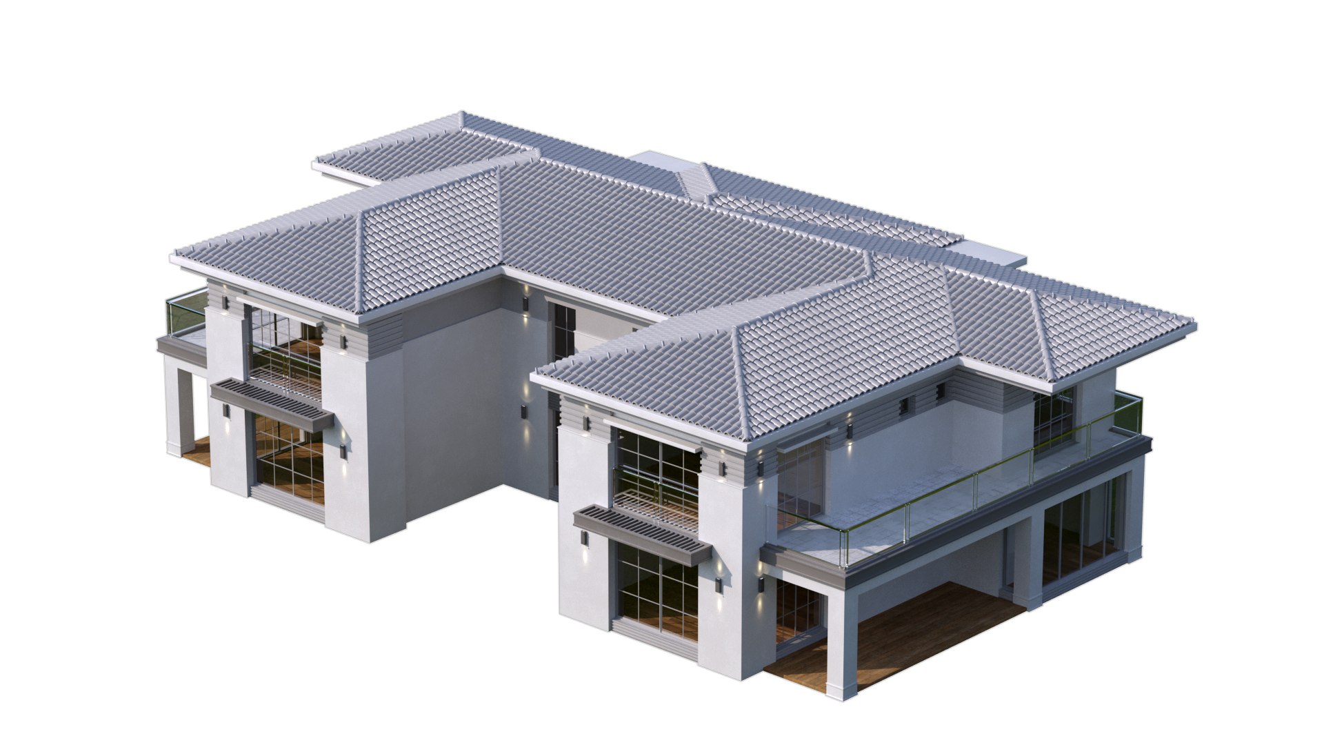 3D Classic Villa 2 - TurboSquid 2130626