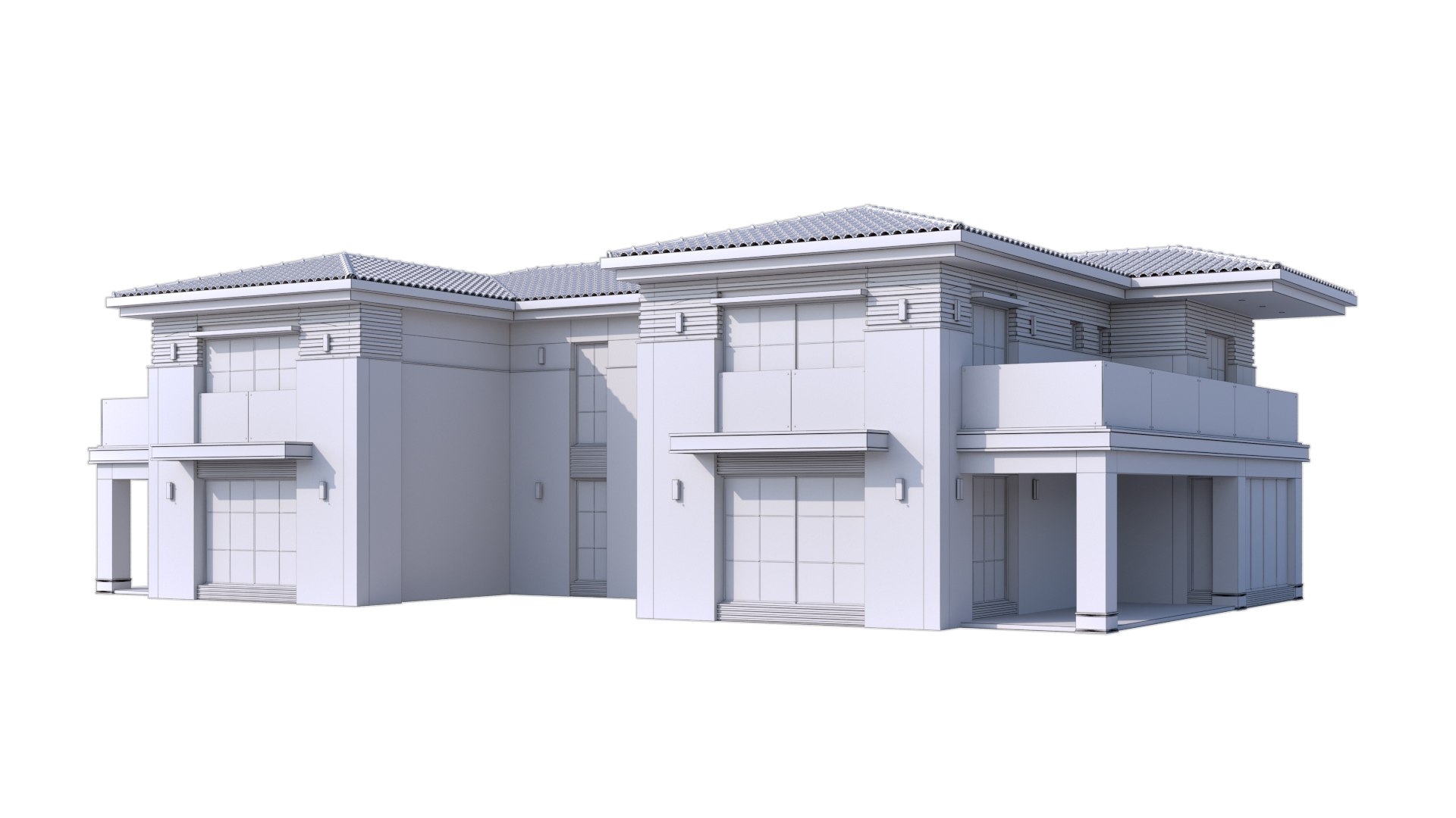 3D Classic Villa 2 - TurboSquid 2130626