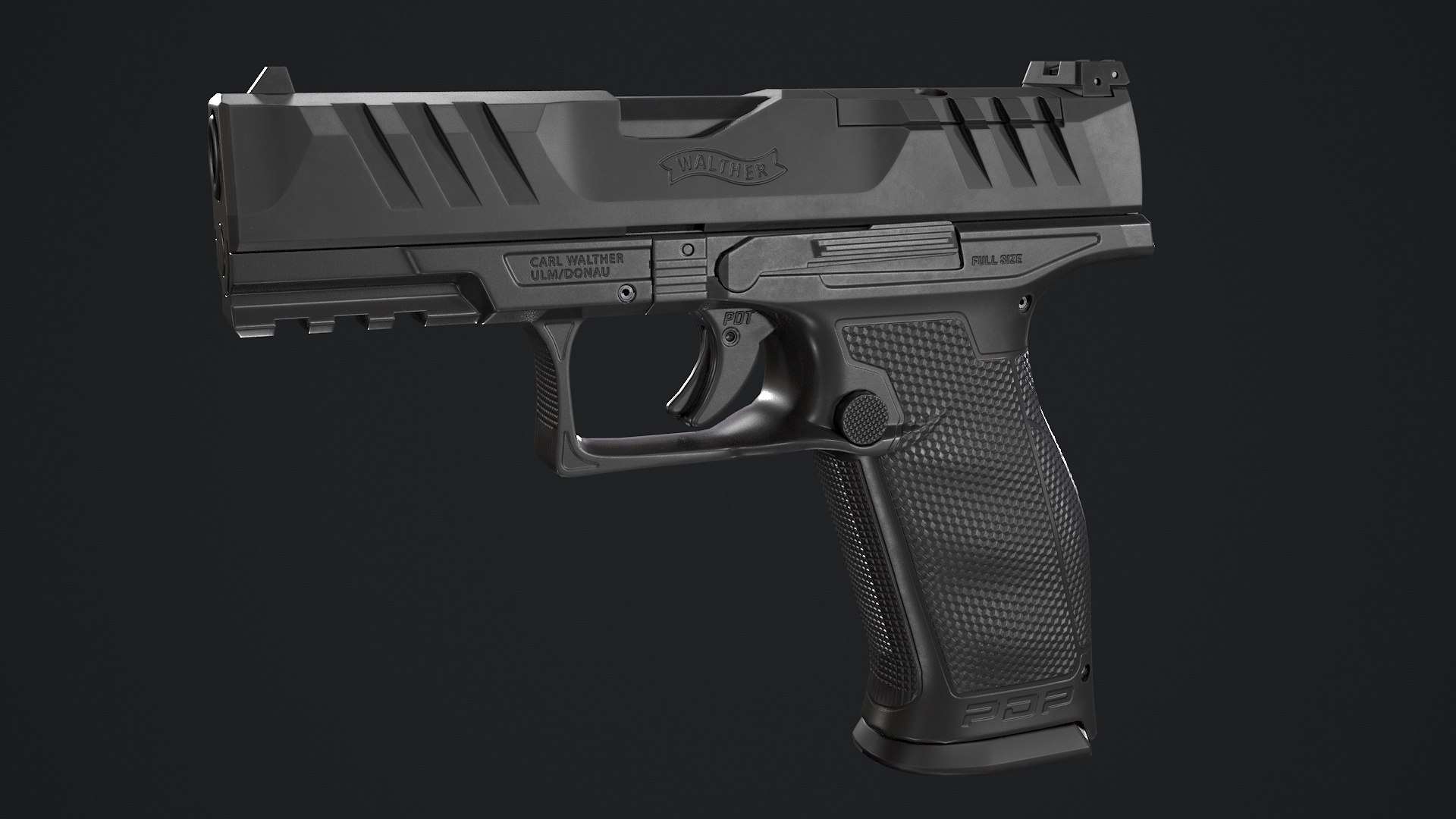 Walther PDP Fullsize 3D Model - TurboSquid 2034285