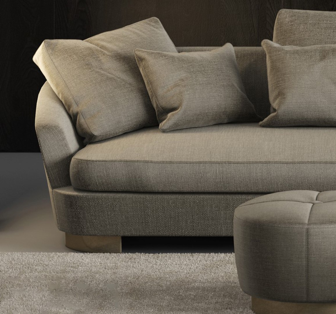 Minotti Grand Jacques Sofa Model - TurboSquid 1578589