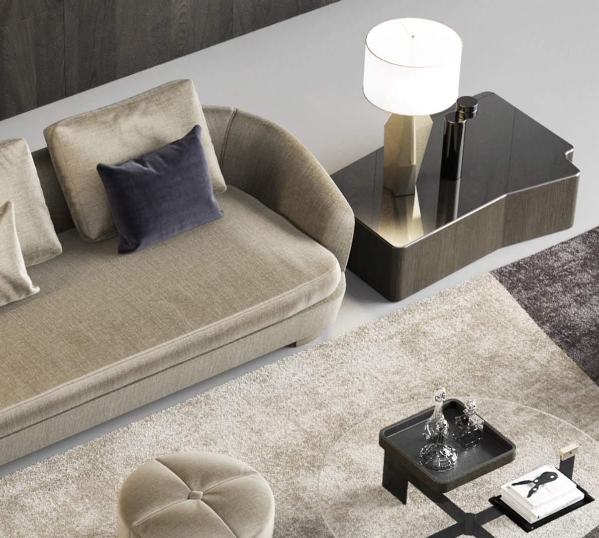 Minotti Grand Jacques Sofa Model - TurboSquid 1578589