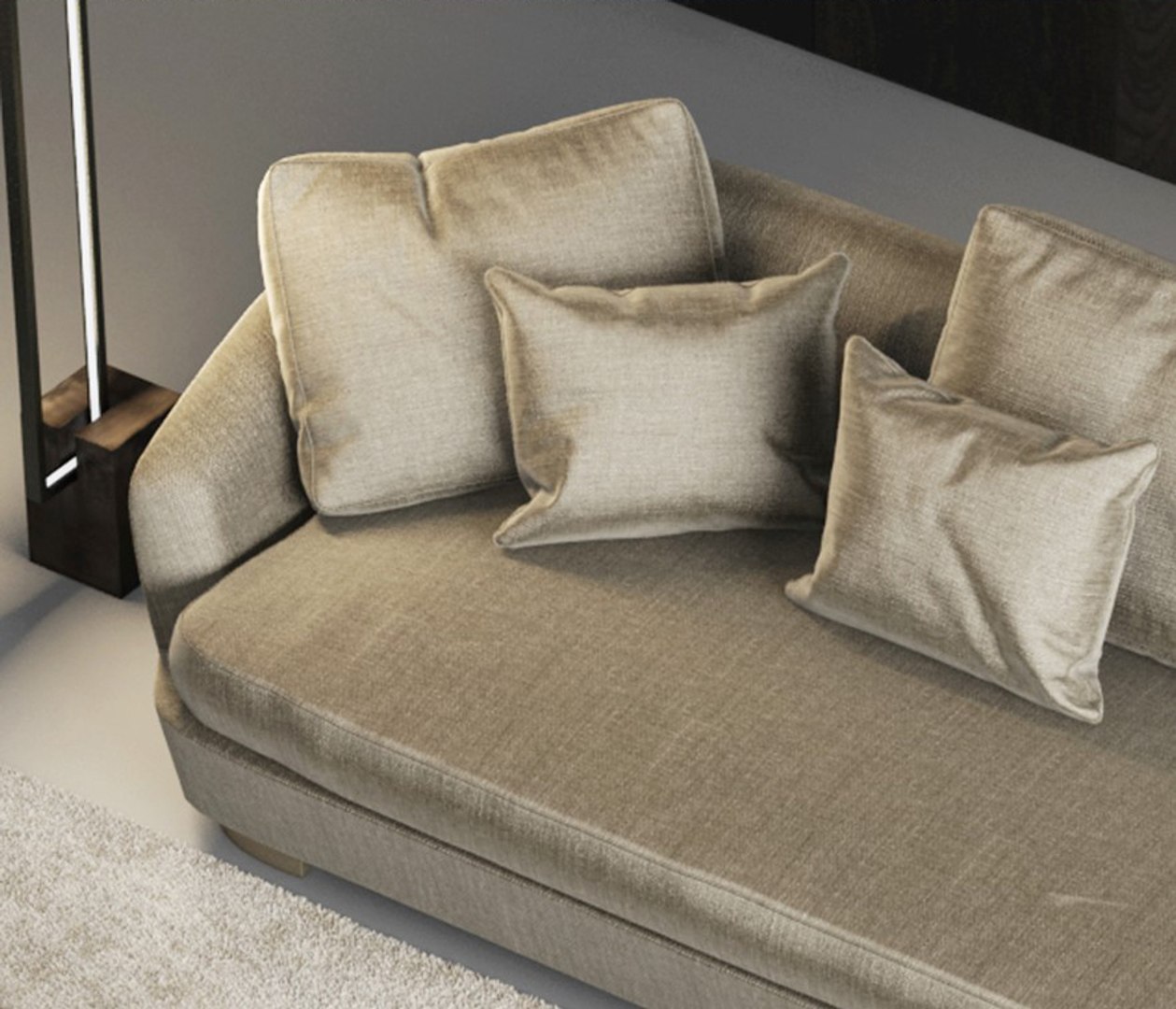 Minotti Grand Jacques Sofa Model - TurboSquid 1578589