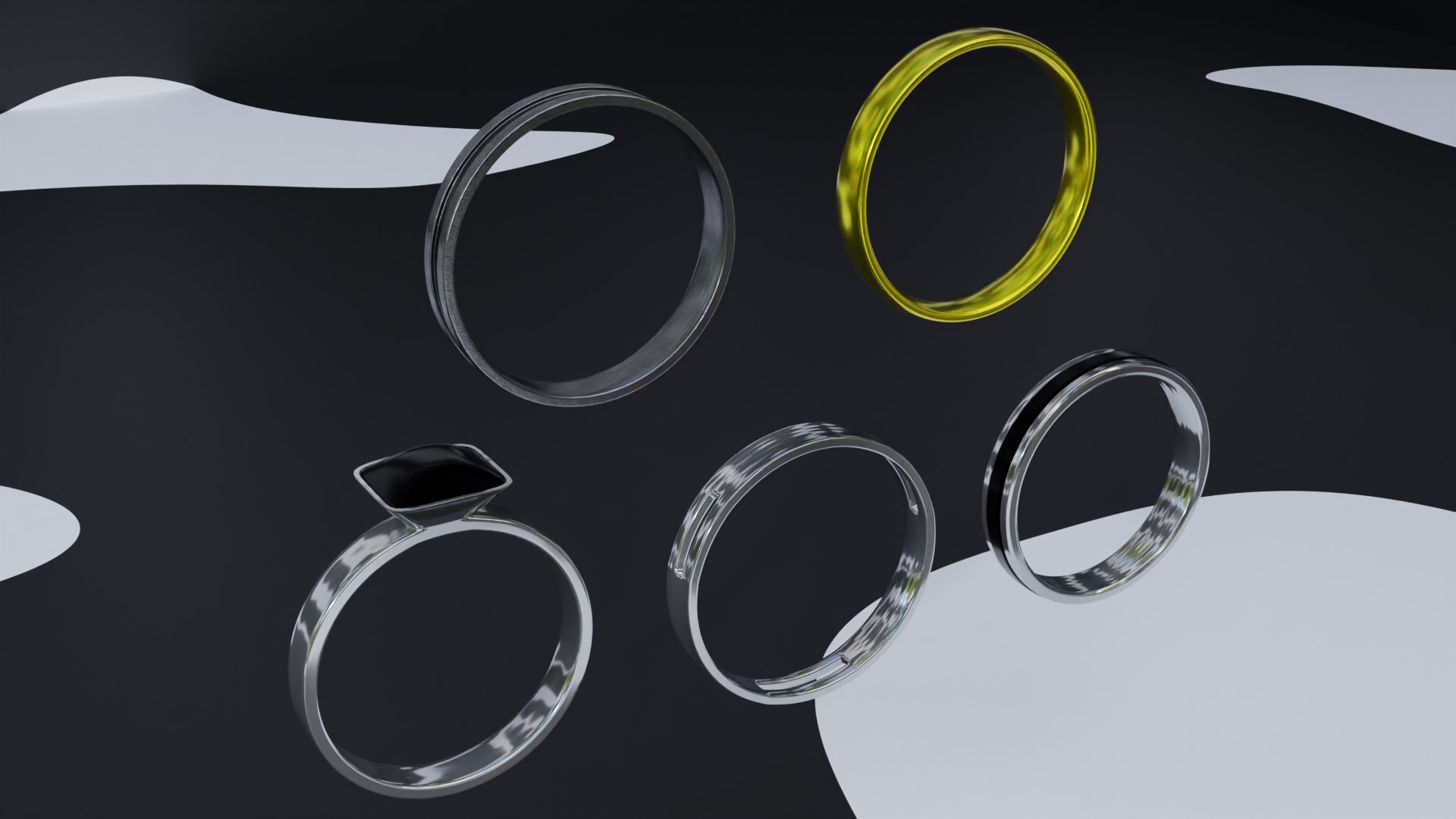 Ring Collection Model - TurboSquid 2170885