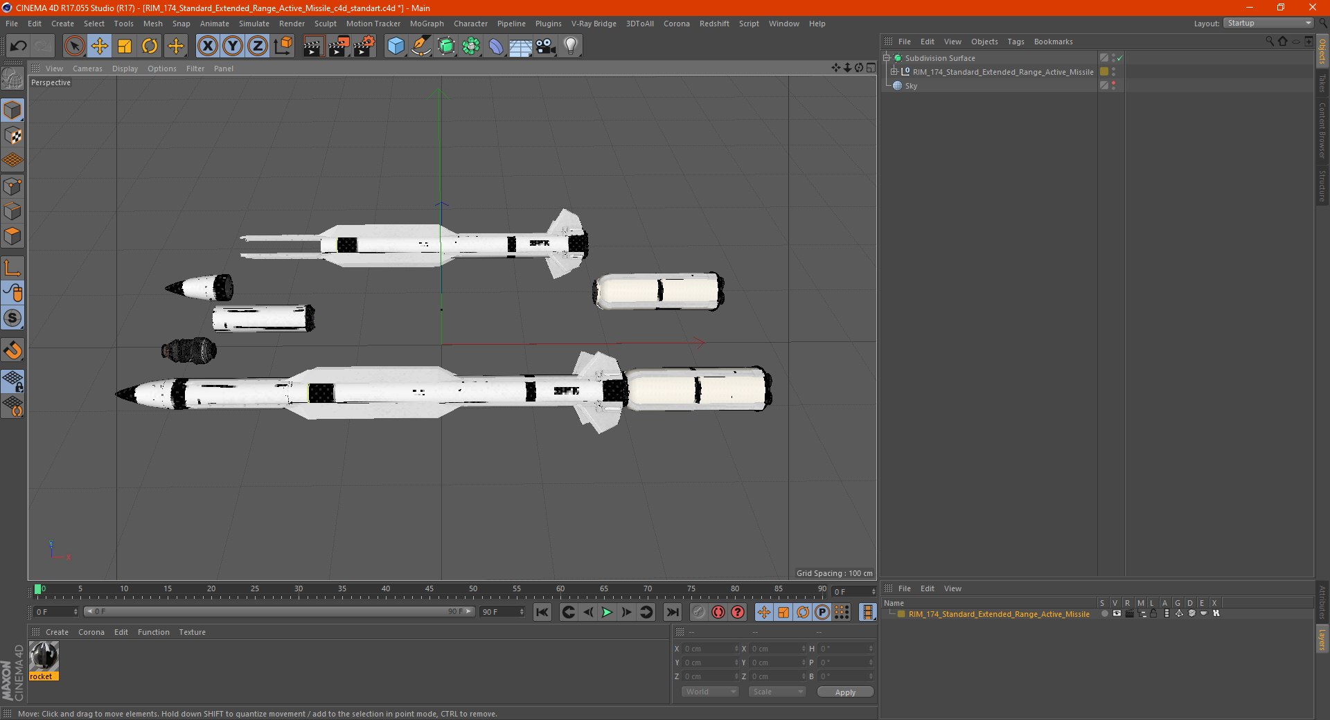 3D model rim 174 standard extended - TurboSquid 1623882