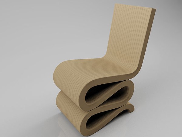 modelo 3d Frank Gehry Wiggle Silla - TurboSquid 383643