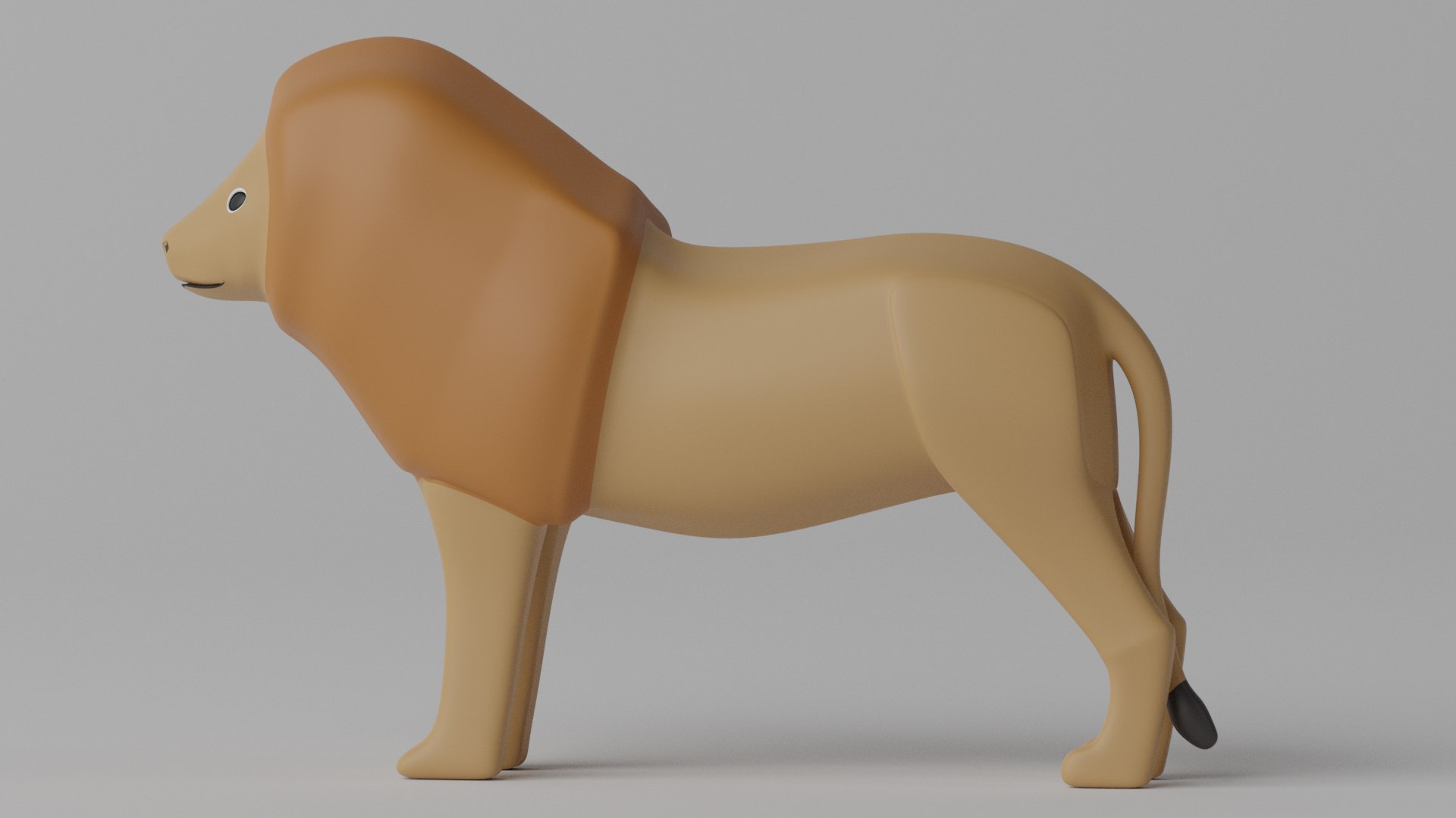 Cartoon Cute Lion 1 model - TurboSquid 2174882