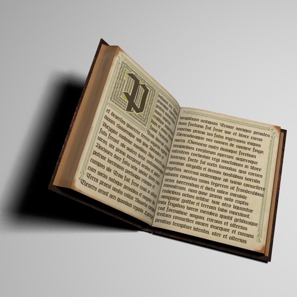 book text virgil 3d max