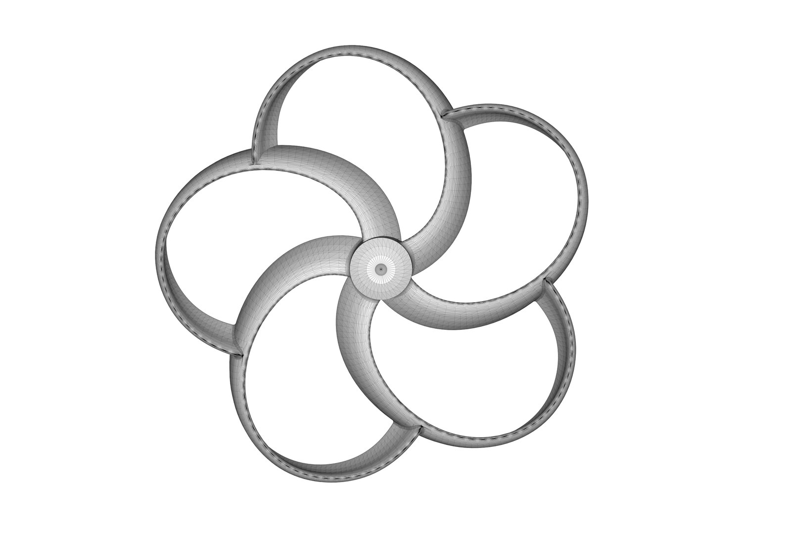 3D model Toroidal drone propeller - 5 blades - TurboSquid 2055694