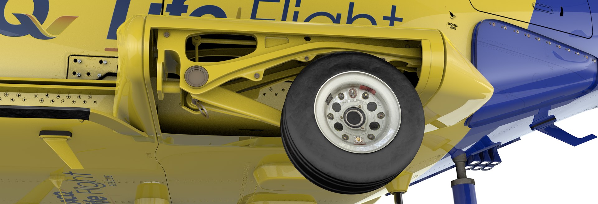 AW139 RACQ LifeFlight Rescue L2129 3D Model - TurboSquid 2231302