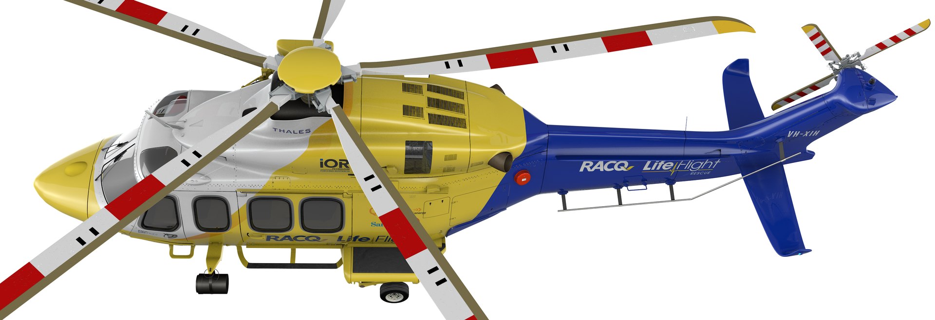 AW139 RACQ LifeFlight Rescue L2129 3D Model - TurboSquid 2231302