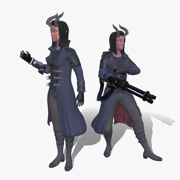 Tristessa low-poly character 3D model - TurboSquid 1834019