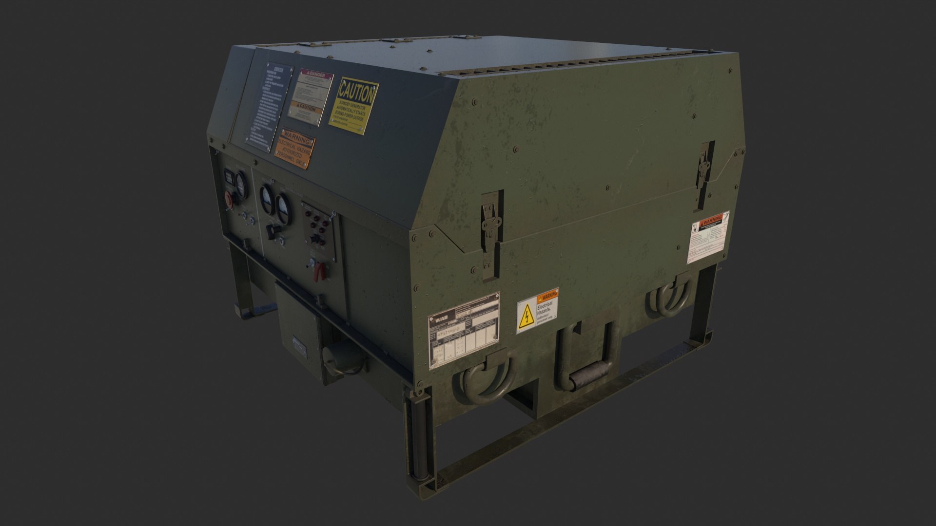 3D Military Generator 01 - TurboSquid 2094055