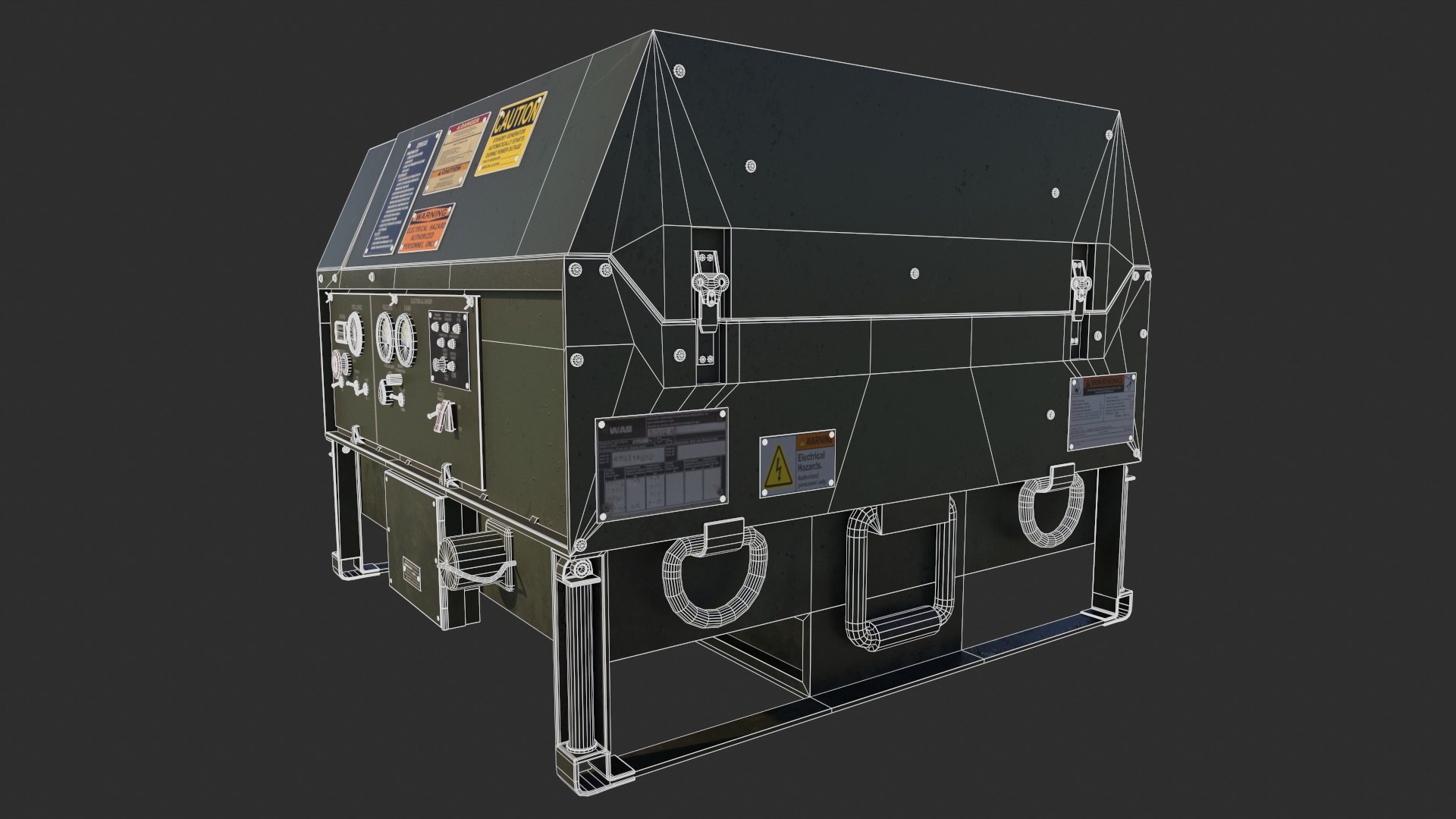 3D Military Generator 01 - TurboSquid 2094055