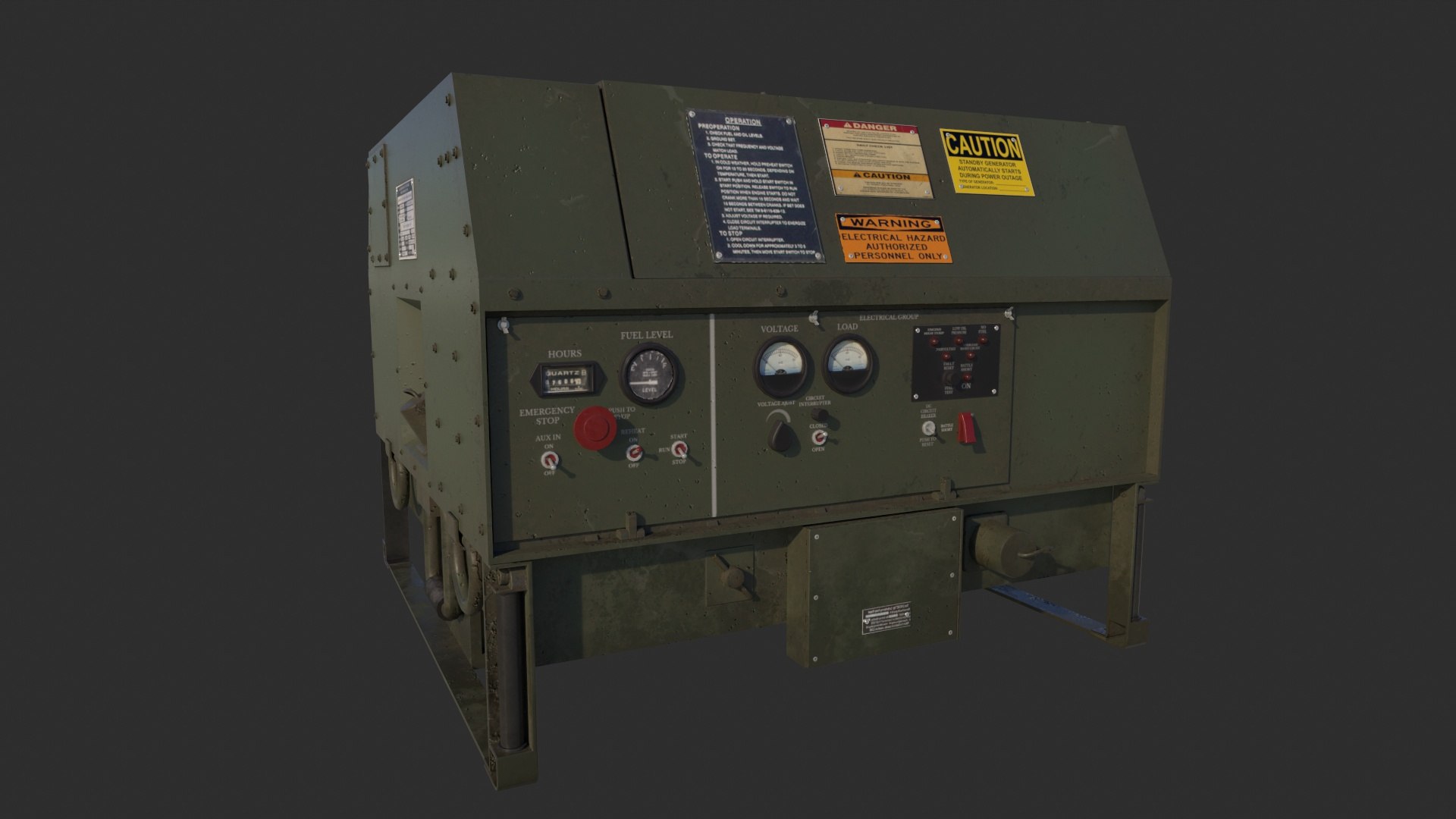 3D Military Generator 01 - TurboSquid 2094055