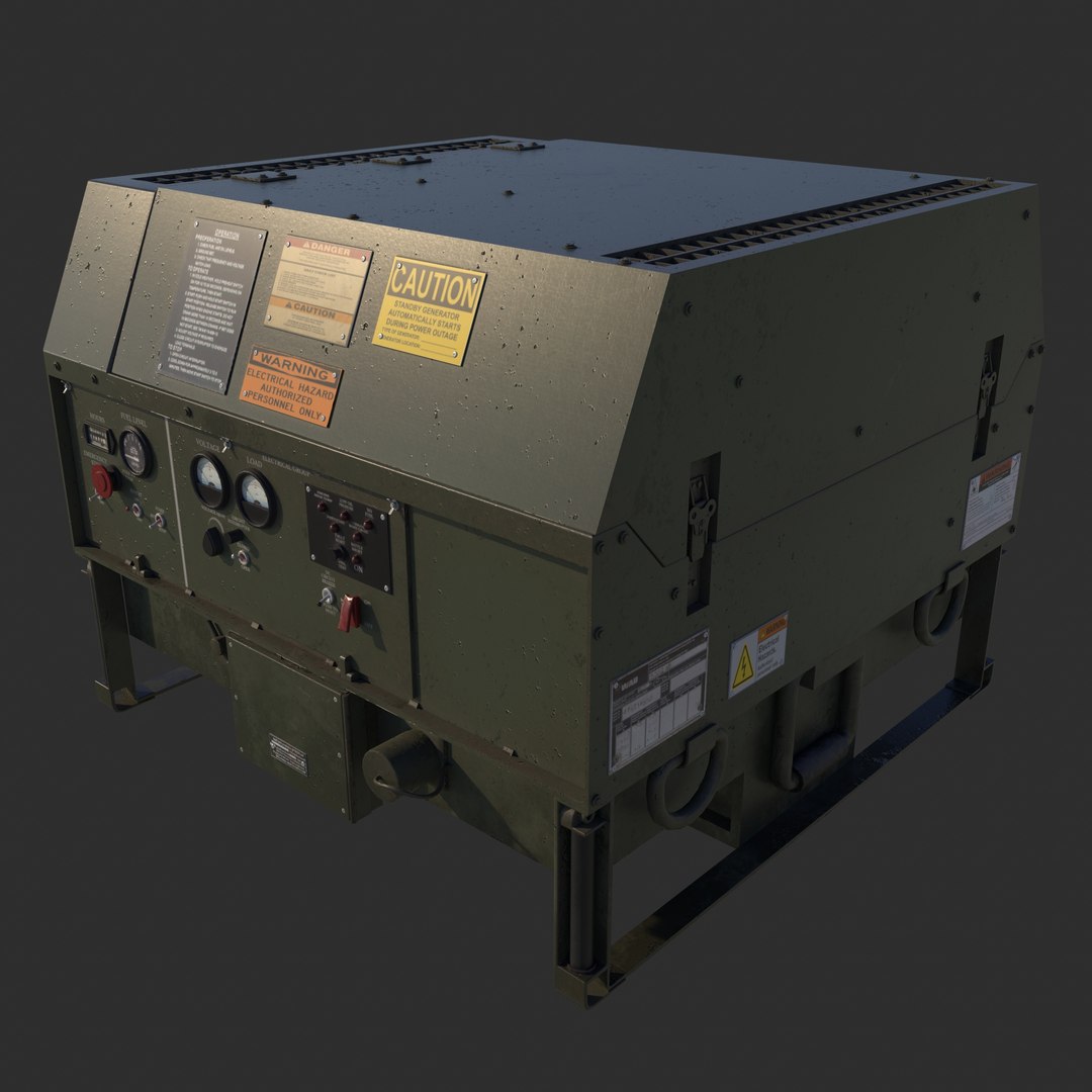 3D Military Generator 01 - TurboSquid 2094055