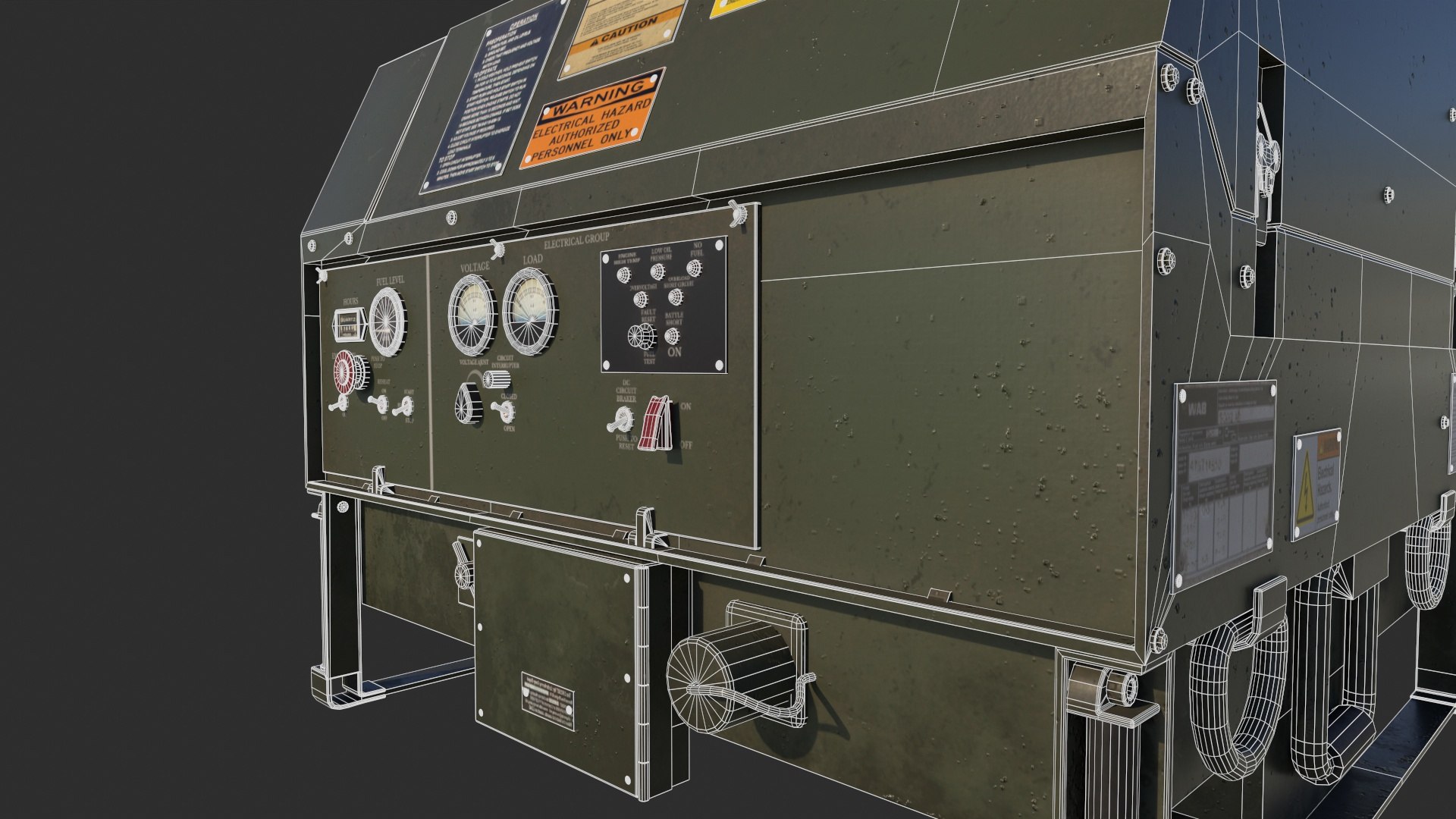 3D Military Generator 01 - TurboSquid 2094055
