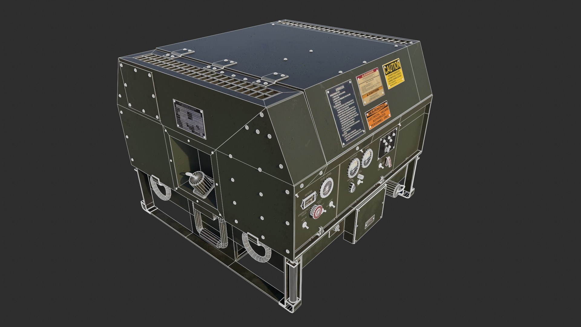 3D Military Generator 01 - TurboSquid 2094055