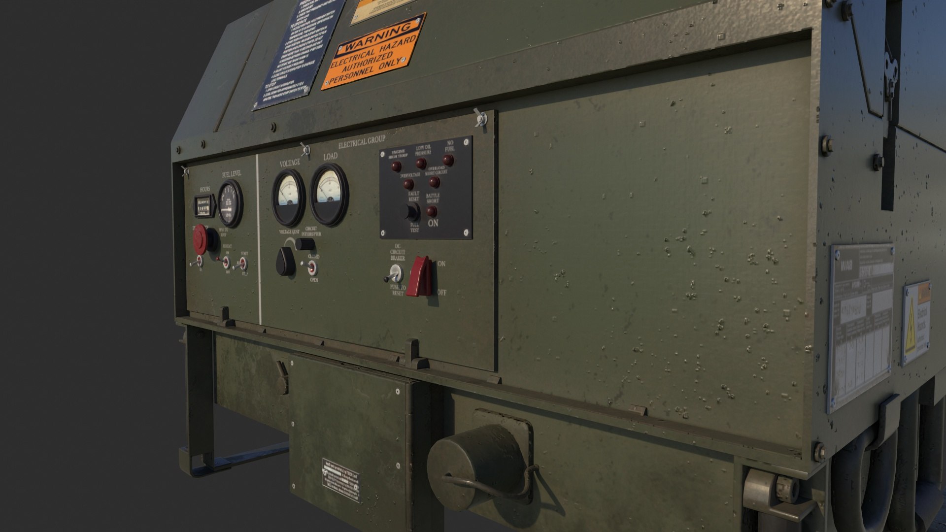 3D Military Generator 01 - TurboSquid 2094055