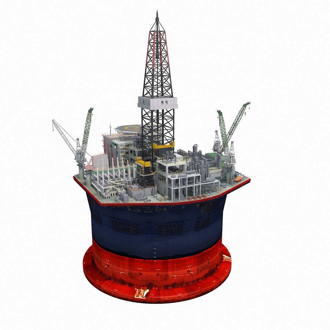 Oil Rig Platform Cylindrical 3D Model | 1146971 | TurboSquid