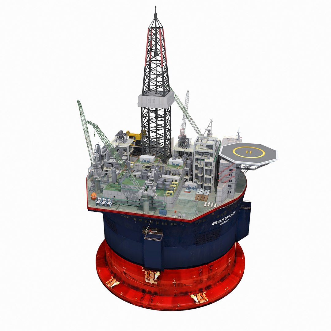 Oil Rig Platform Cylindrical 3D Model | 1146971 | TurboSquid