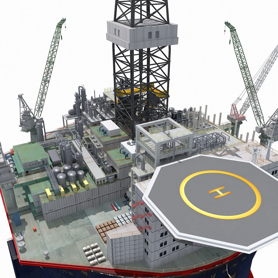 Oil Rig Platform Cylindrical 3D Model | 1146971 | TurboSquid