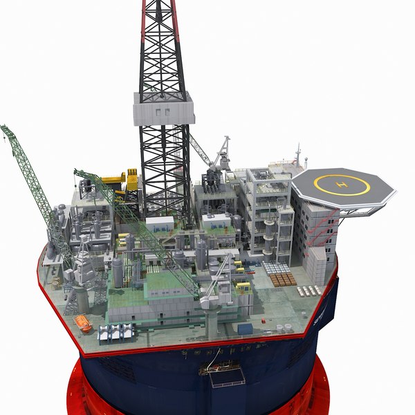 Oil rig platform cylindrical 3D model | 1146971 | TurboSquid