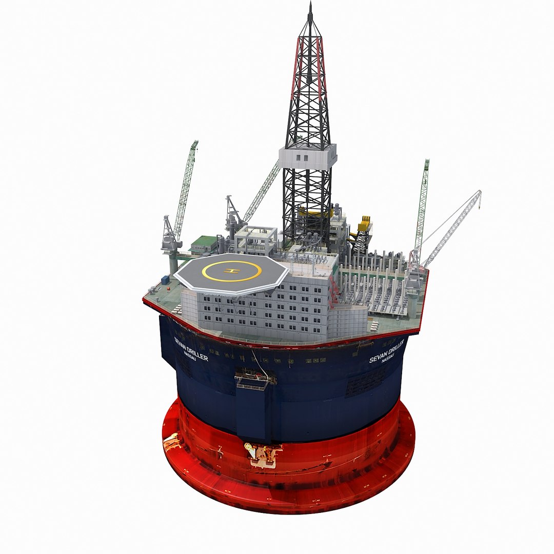 Oil Rig Platform Cylindrical 3D Model | 1146971 | TurboSquid