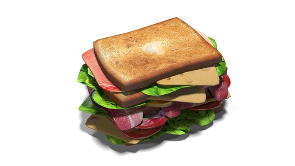 Sandwich 3D Models for Download | TurboSquid