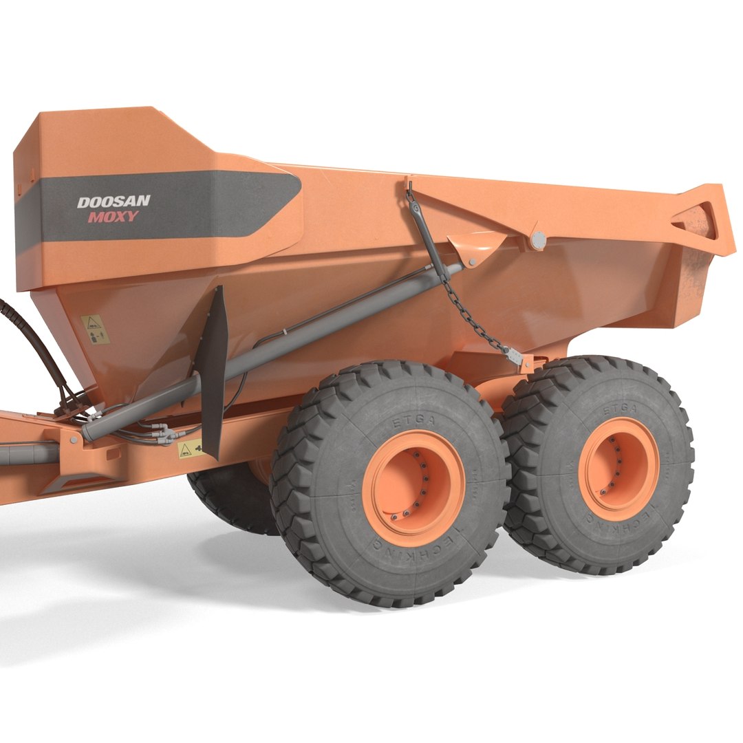 3d articulated truck doosan moxy