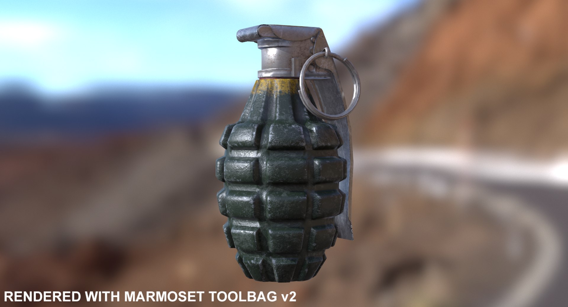 Mk Ii Hand Grenade 3d Obj