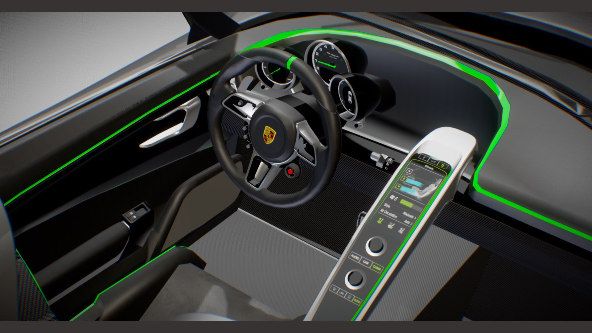 Porsche-918-spyder-interior Model - TurboSquid 1779071
