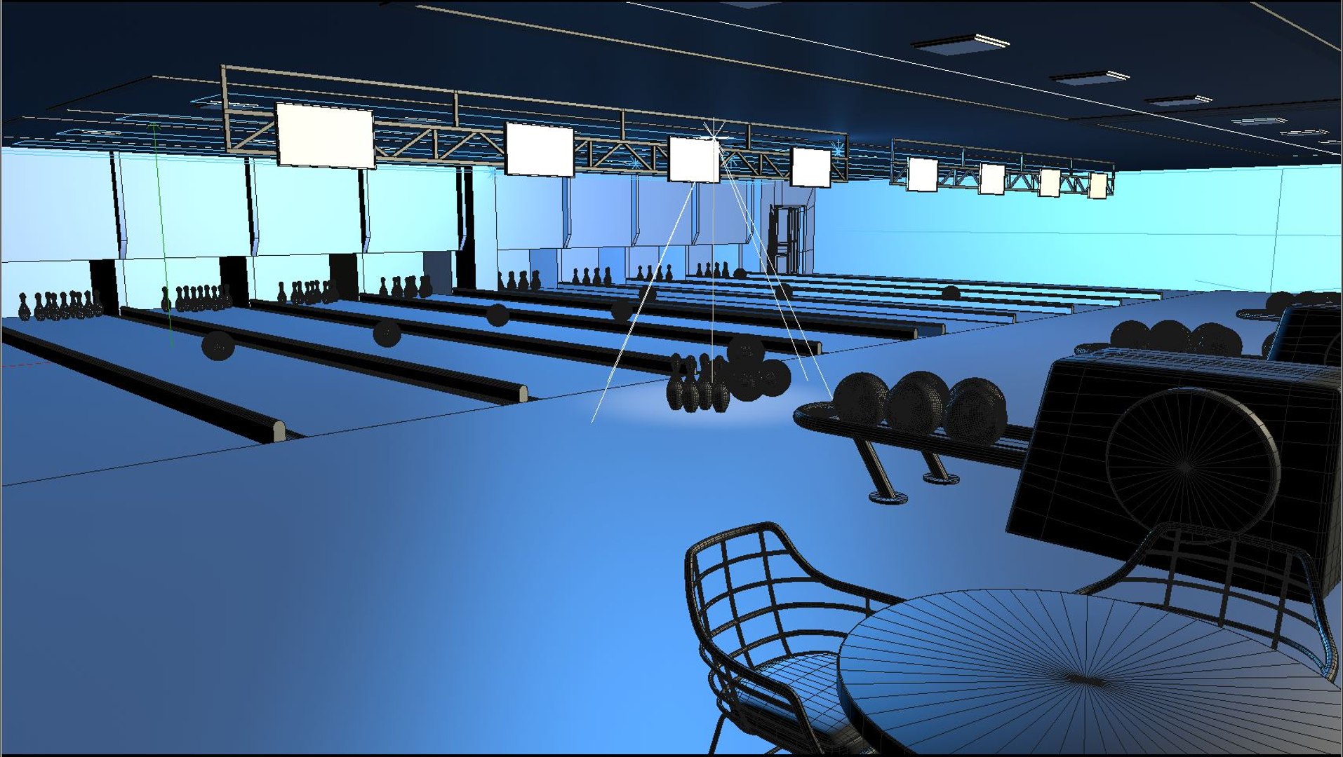 3D Bowling Centre - TurboSquid 1543698