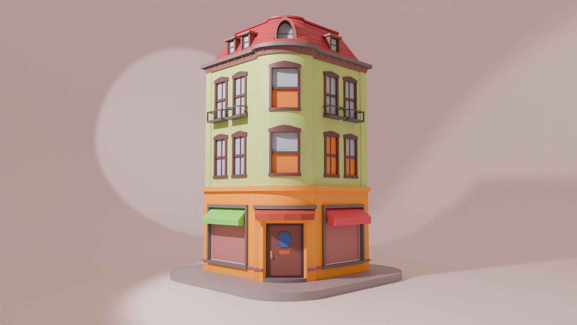 3D Charming Corner Cottage - TurboSquid 2378774