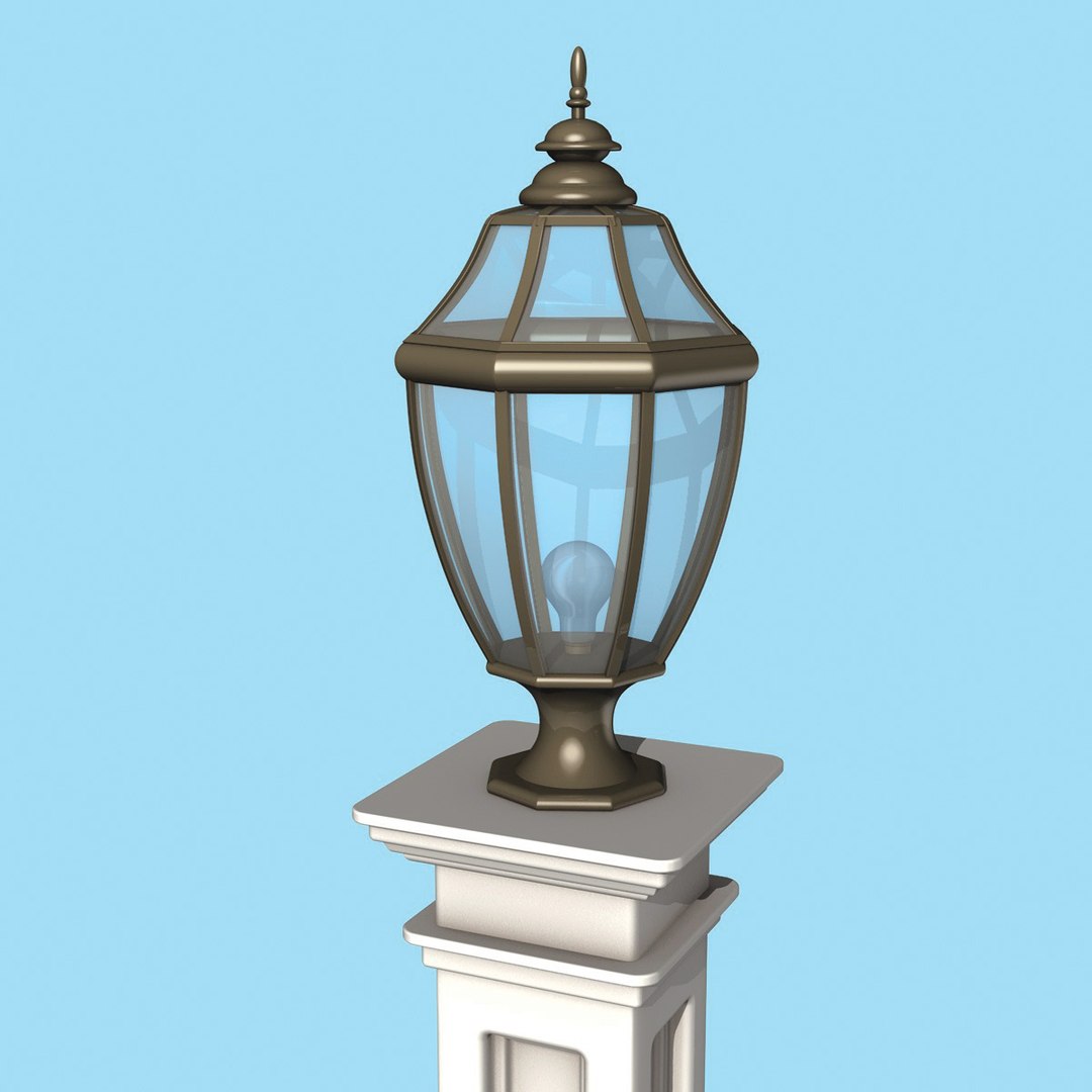 Set New England Lamp Posts 3D Model - TurboSquid 1384609