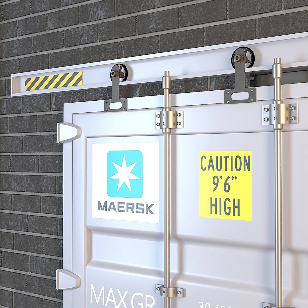 3D Industrial Container Sliding Doors Model - TurboSquid 1639812