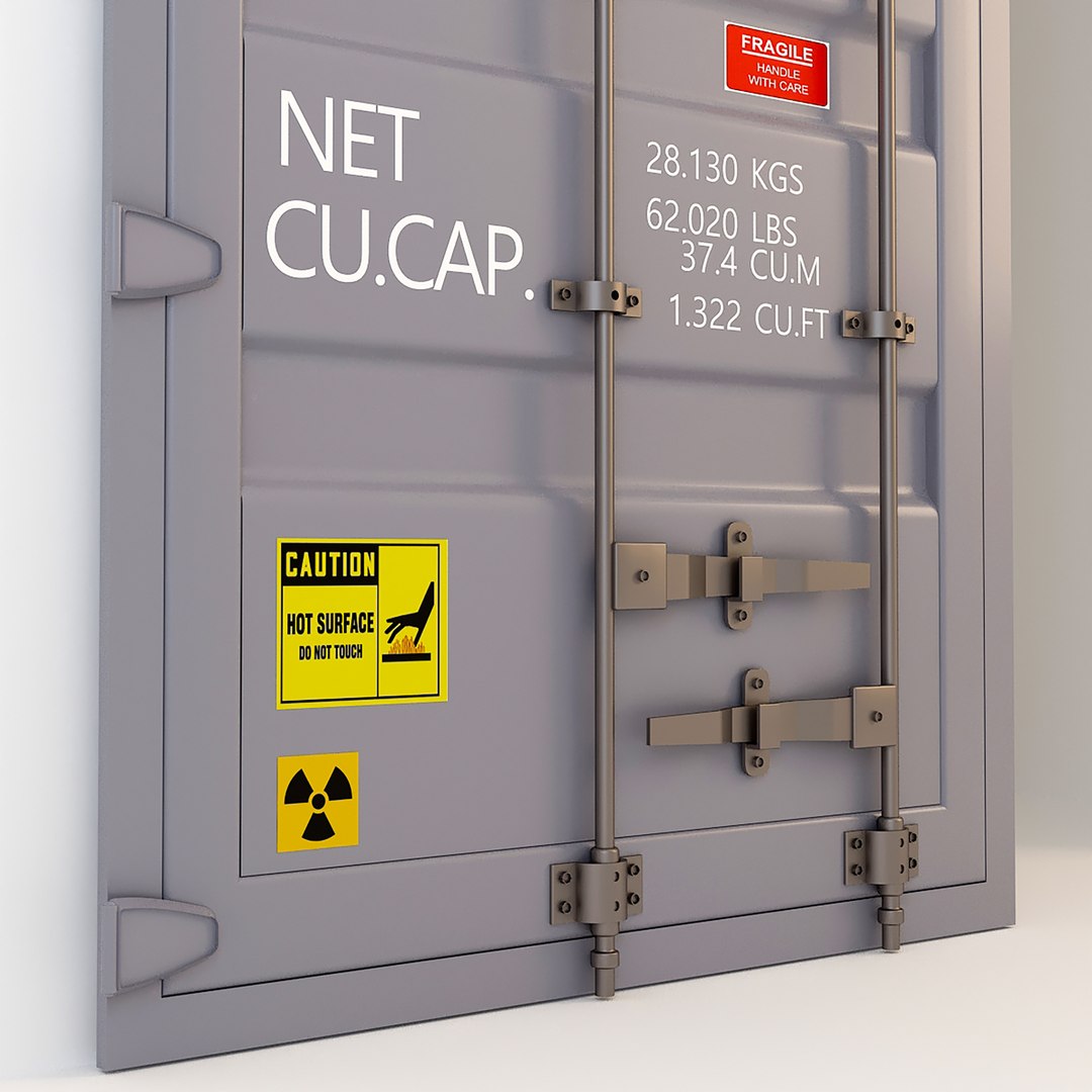 3D Industrial Container Sliding Doors Model - TurboSquid 1639812