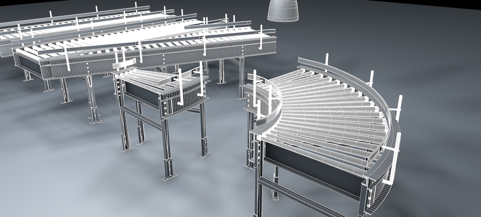 3d conveyor set model
