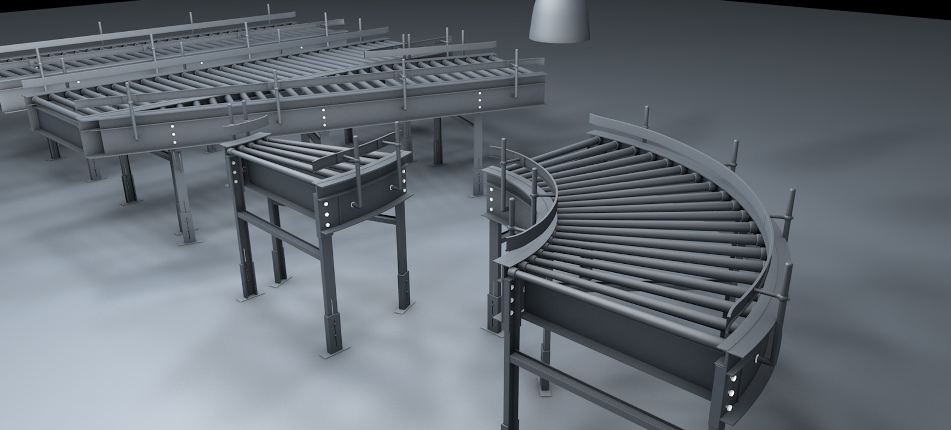 3d conveyor set model