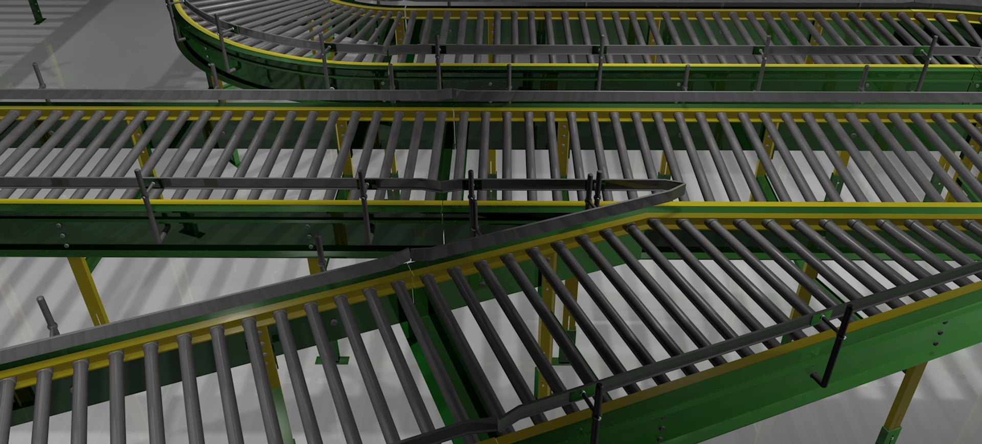 3d conveyor set model