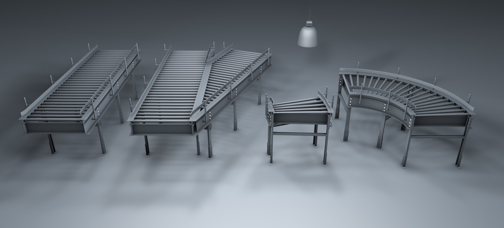 3d conveyor set model