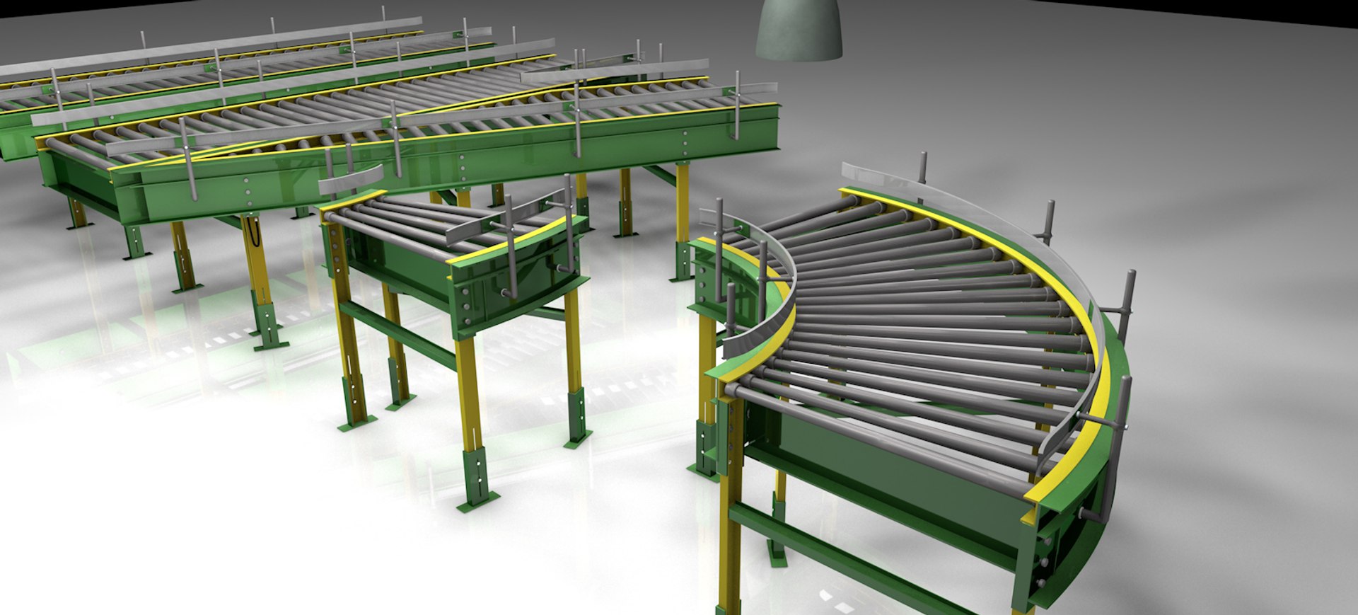 3d conveyor set model