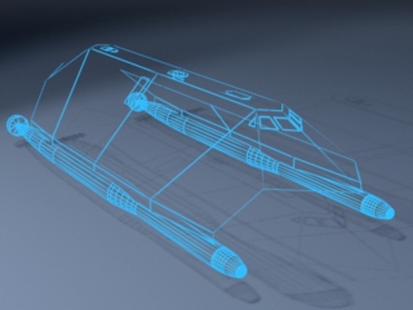 3ds Max Stealth Ship Sea Shadow