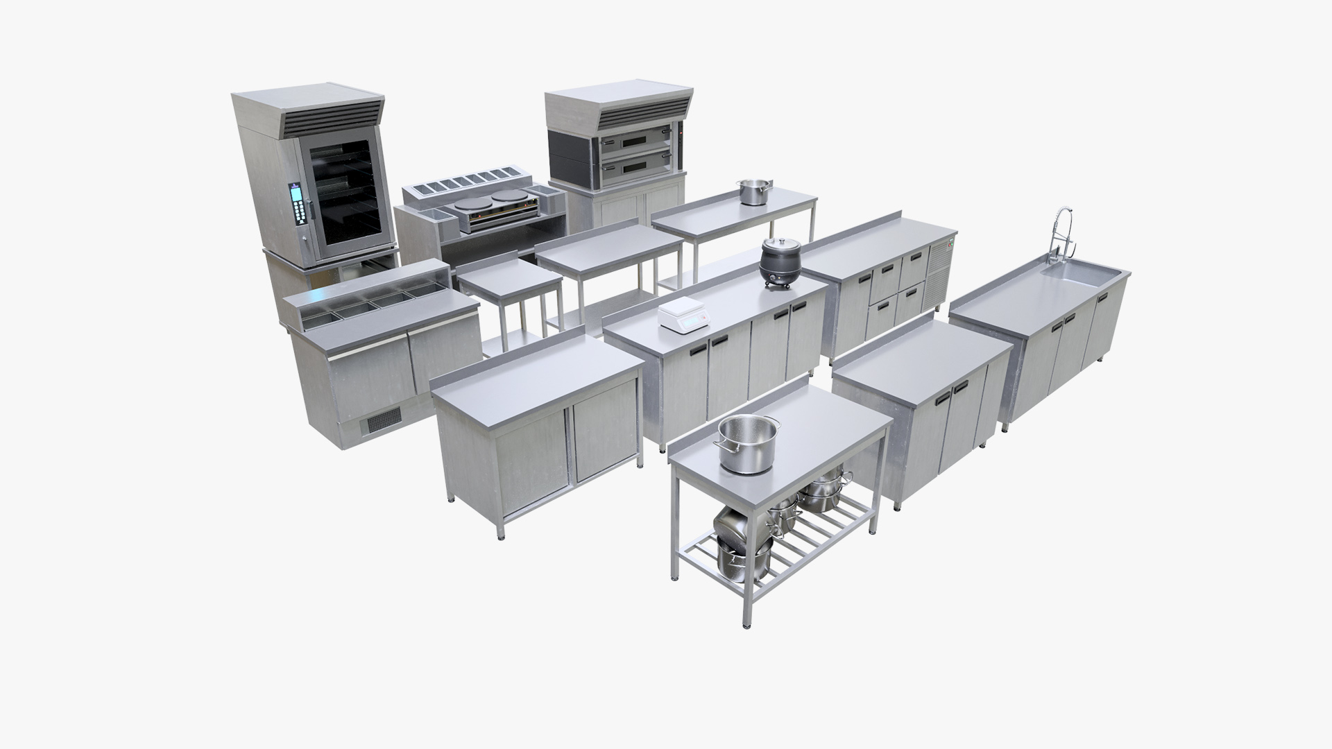 3D Model Kitchen Equipment PBR - TurboSquid 2290838