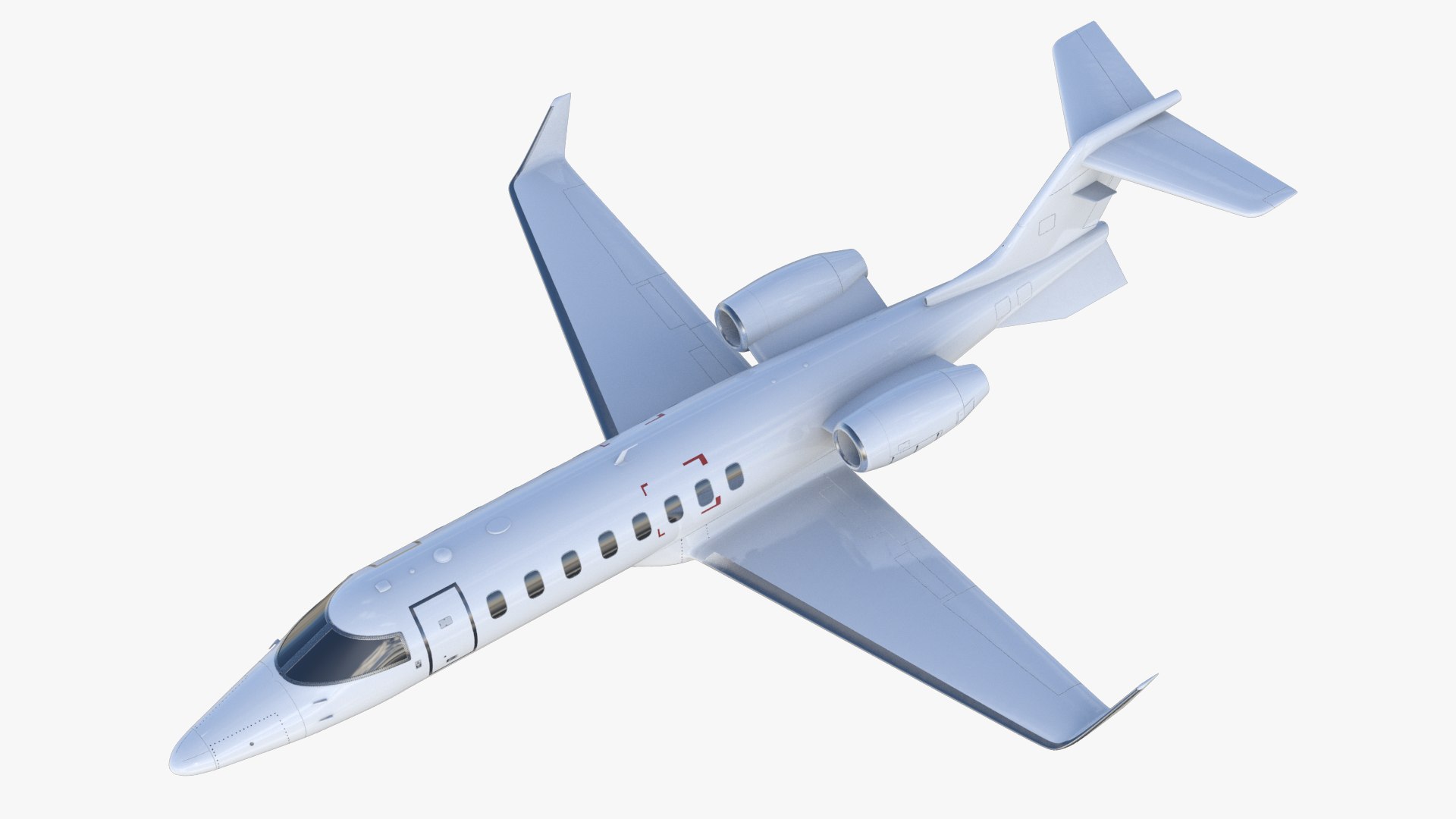 Learjet 45 Private Jet 3D Model - TurboSquid 1573568