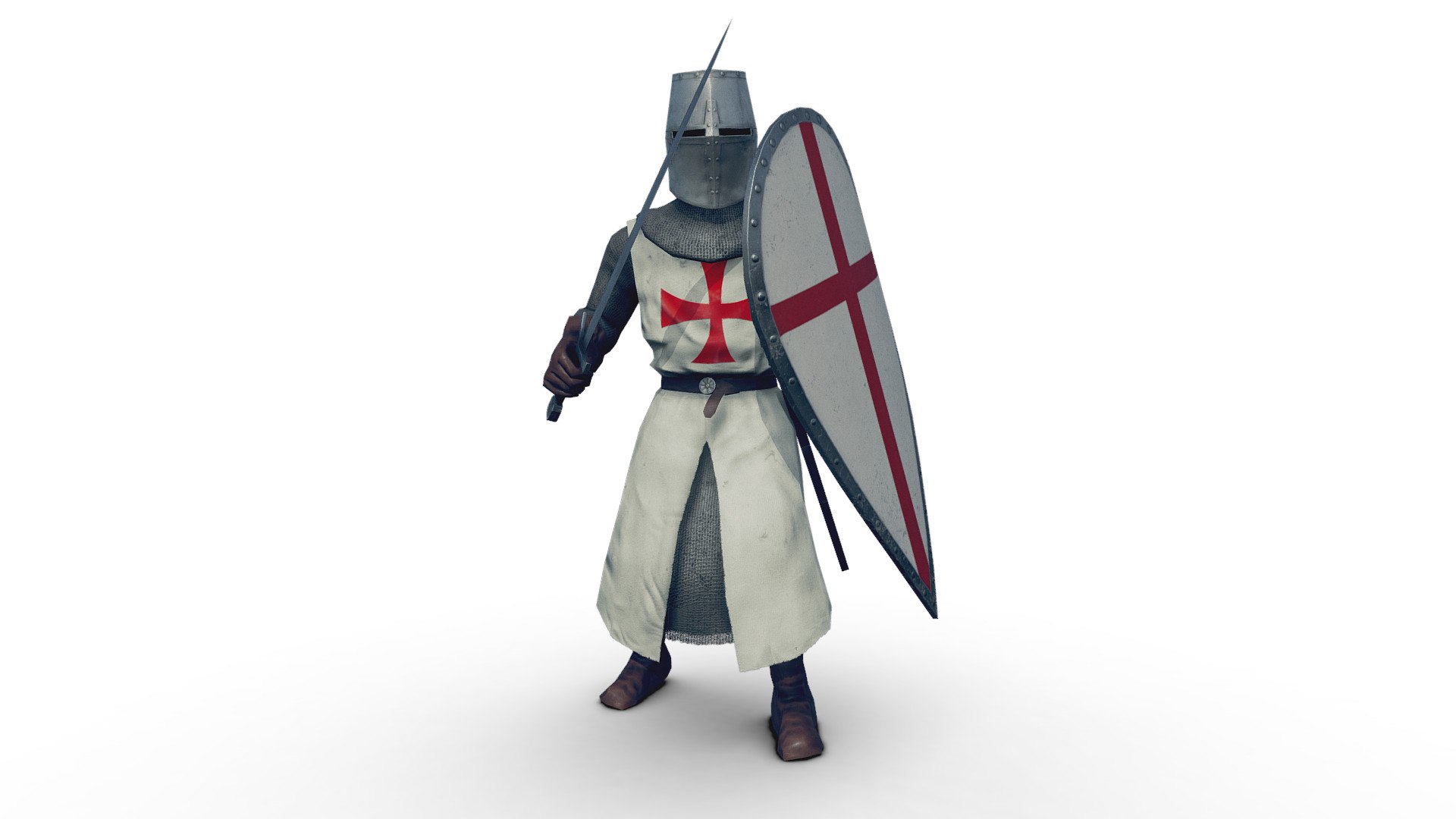 3D Templar Knight Model - TurboSquid 2096363