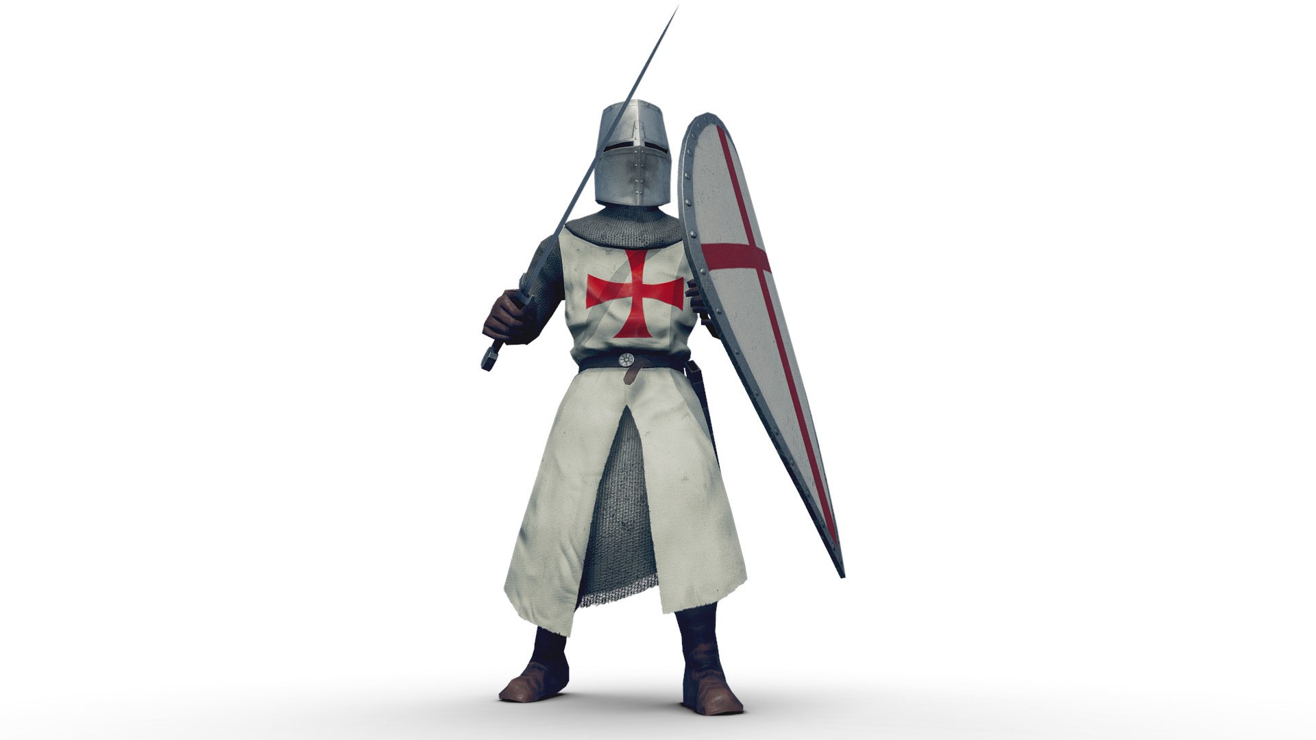 3D Templar Knight Model - TurboSquid 2096363