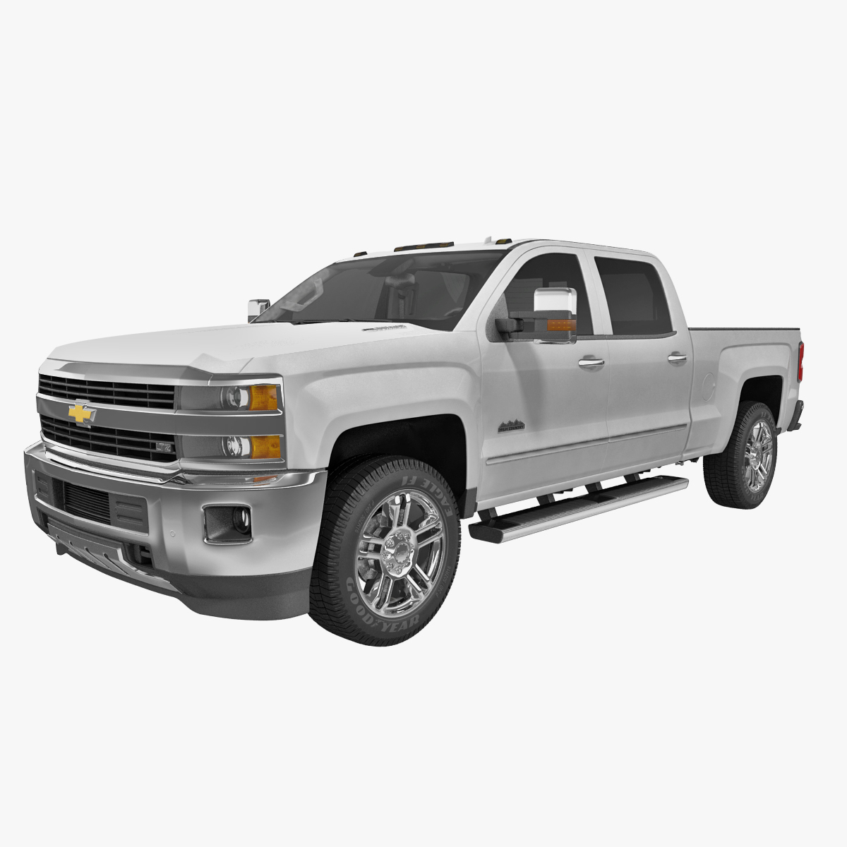 3d model of chevrolet silverado 3500hd 2015