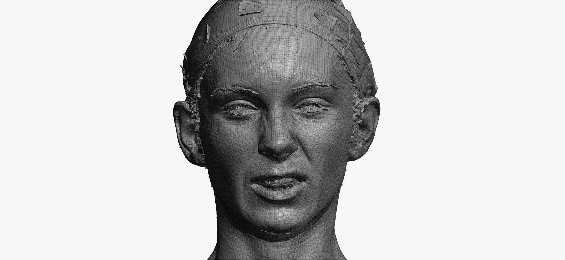 Athena human head anger model - TurboSquid 1673486